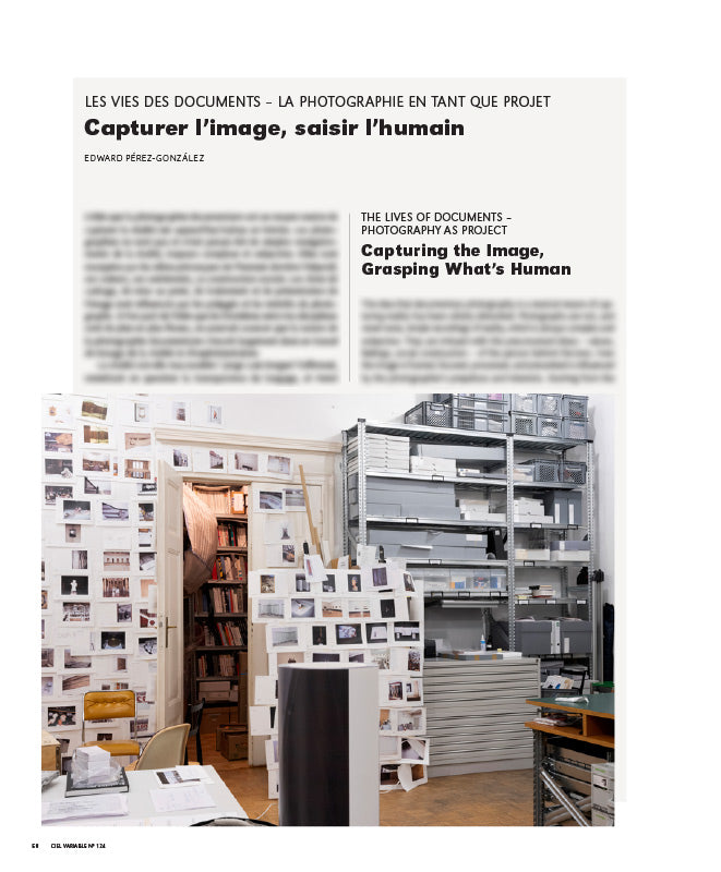 CV124 - La vie des documents – La photographie en tant que projet : Ca – Boutique Ciel variable